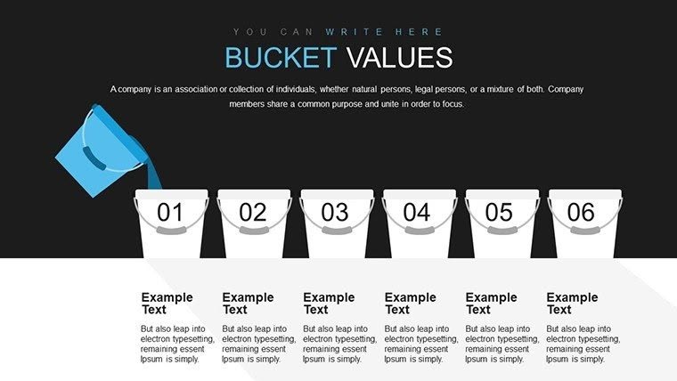 Bucket Creative PowerPoint charts | ImagineLayout.com