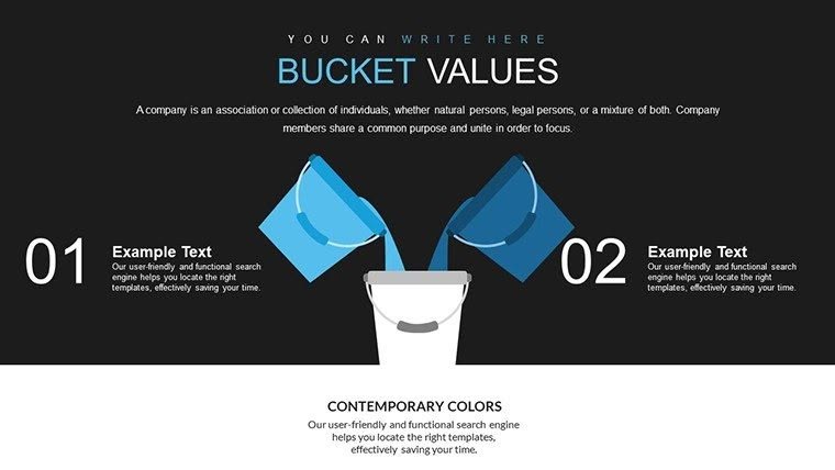 Bucket Creative PowerPoint charts | ImagineLayout.com