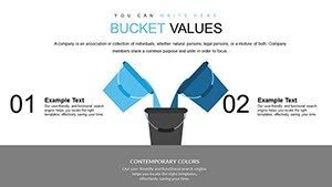 Bucket Creative PowerPoint charts | ImagineLayout.com