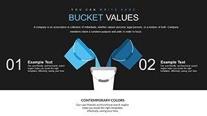 Bucket Creative PowerPoint charts | ImagineLayout.com