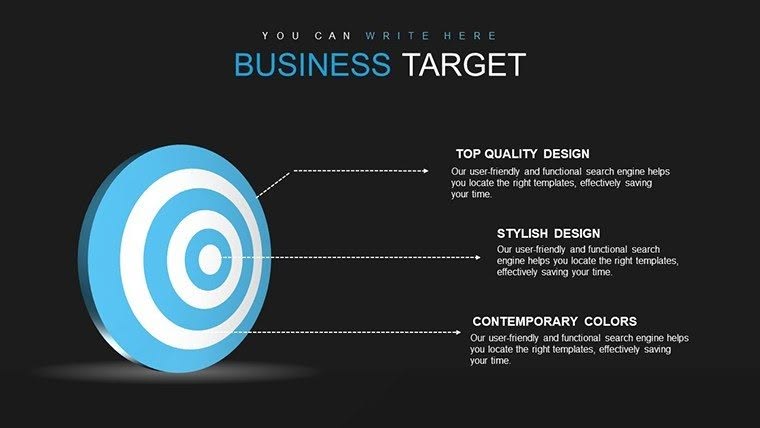 Free Business Target PowerPoint charts | ImagineLayout.com