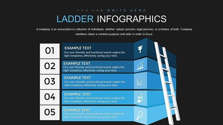 Ladder Infographics PowerPoint charts | ImagineLayout.com
