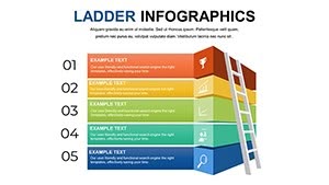 Free Ladder Infographics PowerPoint Charts Template - Download PPTX