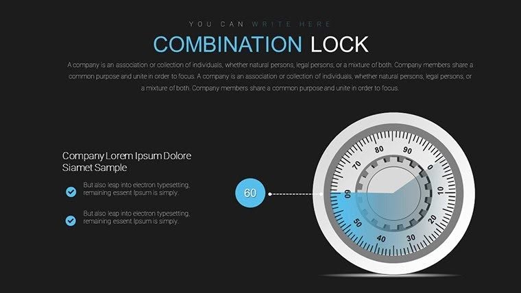 Combination Lock PowerPoint Charts - Download Template