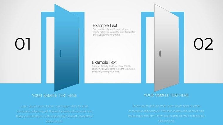 Commercial Doors PowerPoint Charts Template