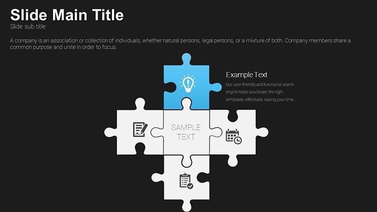 Editable Puzzles PowerPoint Charts Template | Presentation Design