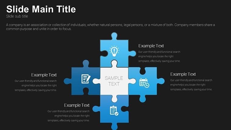 Editable Puzzles PowerPoint Charts Template | Presentation Design