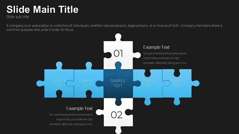 Editable Puzzles PowerPoint Charts Template | Presentation Design