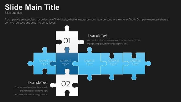 Editable Puzzles PowerPoint Charts Template | Presentation Design