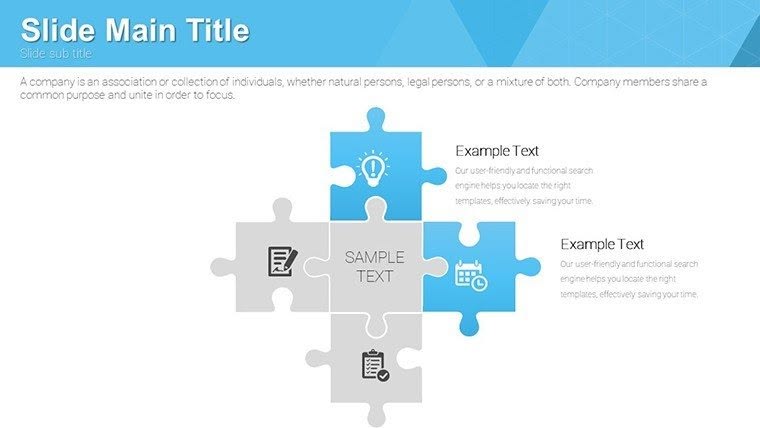 Editable Puzzles PowerPoint Charts Template | Presentation Design