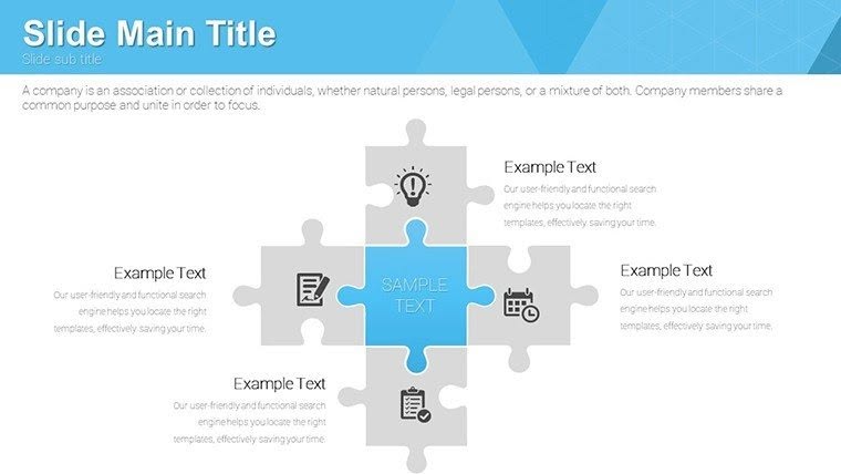 Editable Puzzles PowerPoint Charts Template | Presentation Design