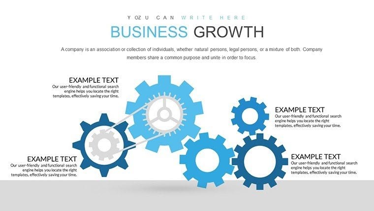 Sales Growth Earnings PowerPoint Charts Template: Download PPTX