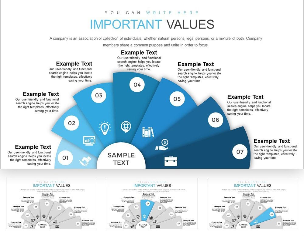 Fan Indicator PowerPoint charts | ImagineLayout.com