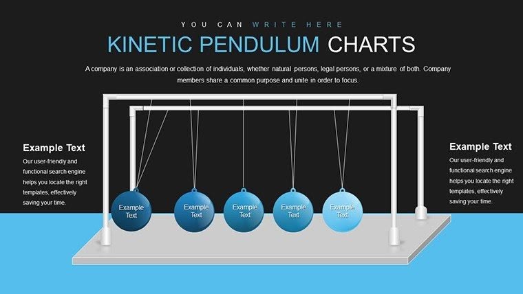 Ball Pendulum PowerPoint Charts Template