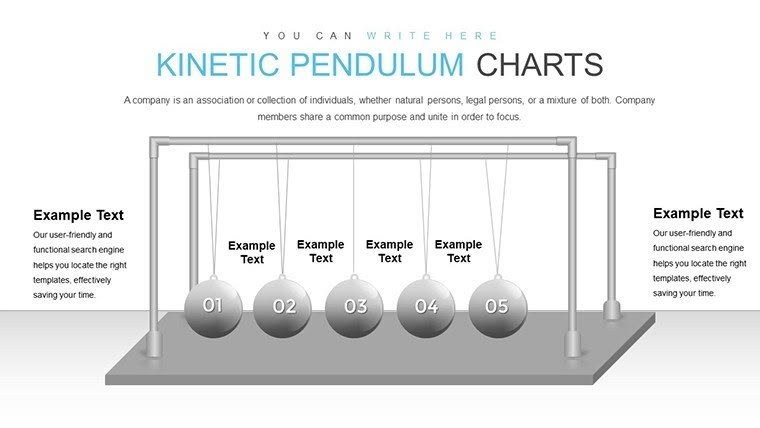 Ball Pendulum PowerPoint Charts Template