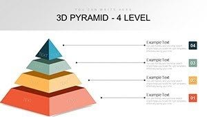 3D Pyramid - 4 Level PowerPoint charts | ImagineLayout.com