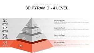 3D Pyramid - 4 Level PowerPoint charts | ImagineLayout.com