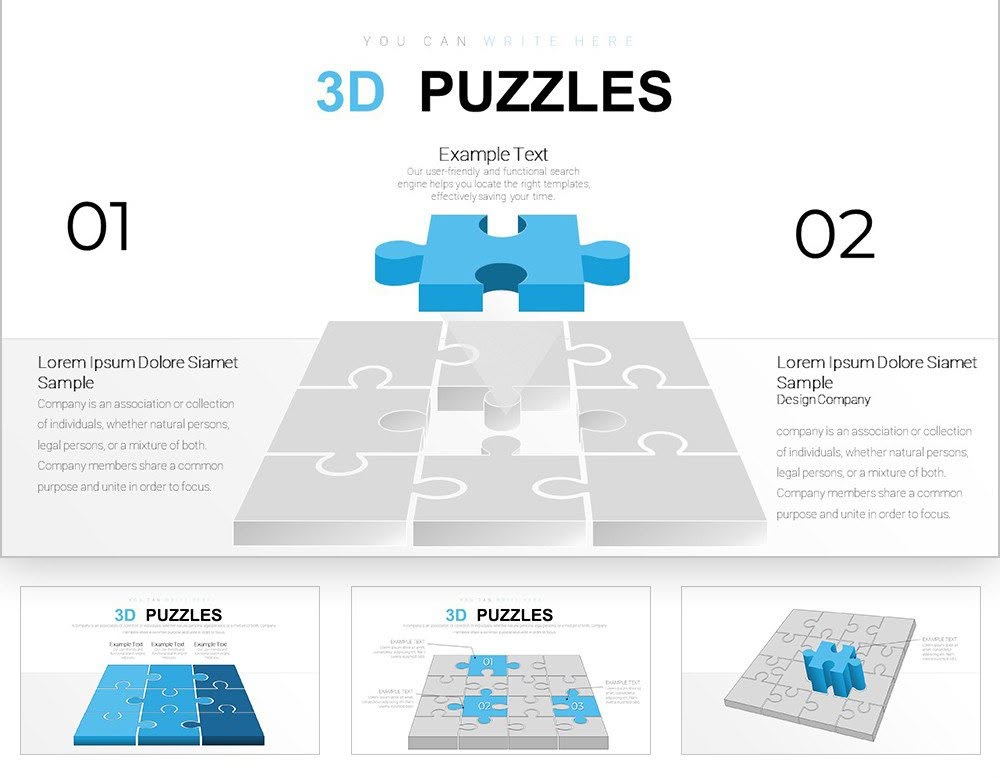 Enhancing Your PowerPoint Presentations with 3D Puzzles Charts ...