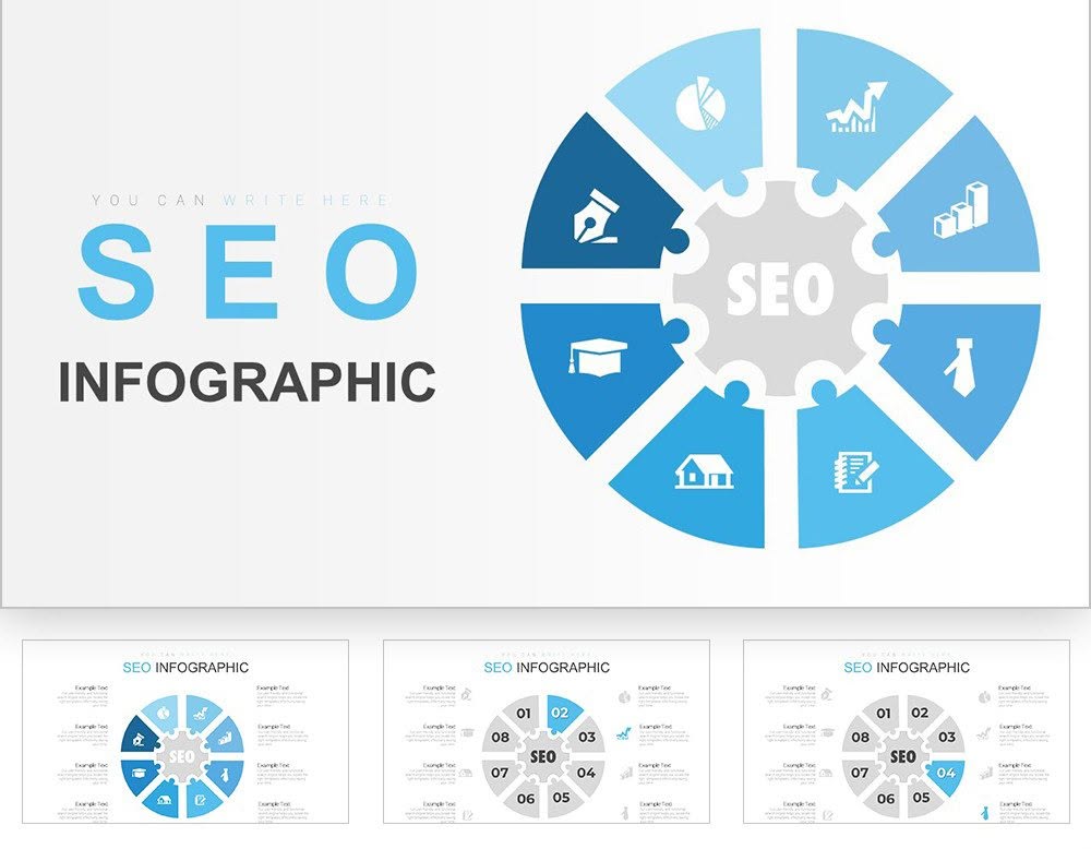SEO Infographic PowerPoint charts Template | ImagineLayout.com