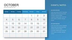 Event Calendar PowerPoint Charts Template | Download