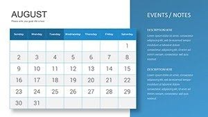 Event Calendar PowerPoint Charts Template | Download
