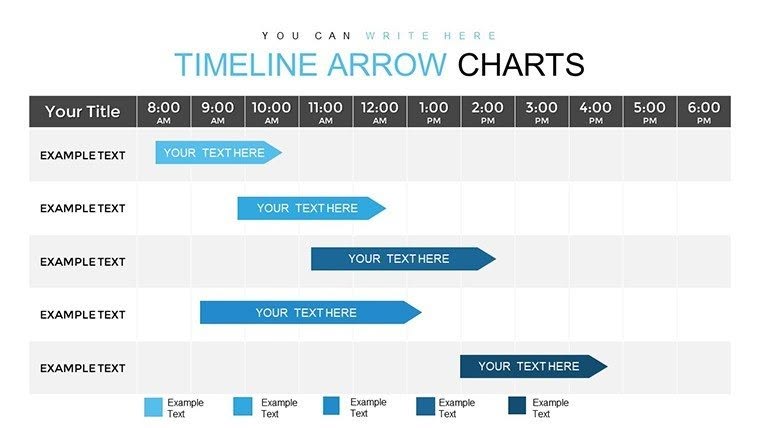 Creative Infographic Timeline Arrow PowerPoint Charts Template