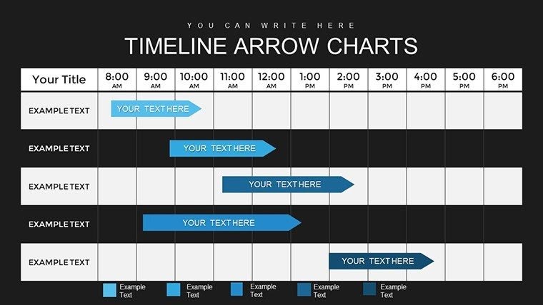 Creative Infographic Timeline Arrow PowerPoint Charts Template