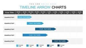 Creative Infographic Timeline Arrow PowerPoint Charts Template