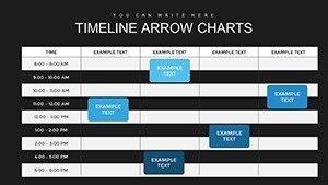 Creative Infographic Timeline Arrow PowerPoint Charts Template
