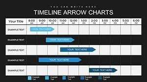 Creative Infographic Timeline Arrow PowerPoint Charts Template