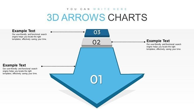 3D Arrows PowerPoint Charts | Download Template Presentation