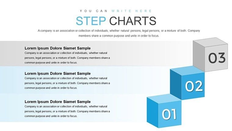 Steps Processing PowerPoint Charts Presentation