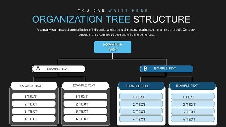 Organization Tree PowerPoint Charts Template Download | Professional ...