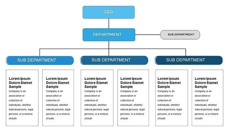 Organization Tree PowerPoint Charts Template Download | Professional ...