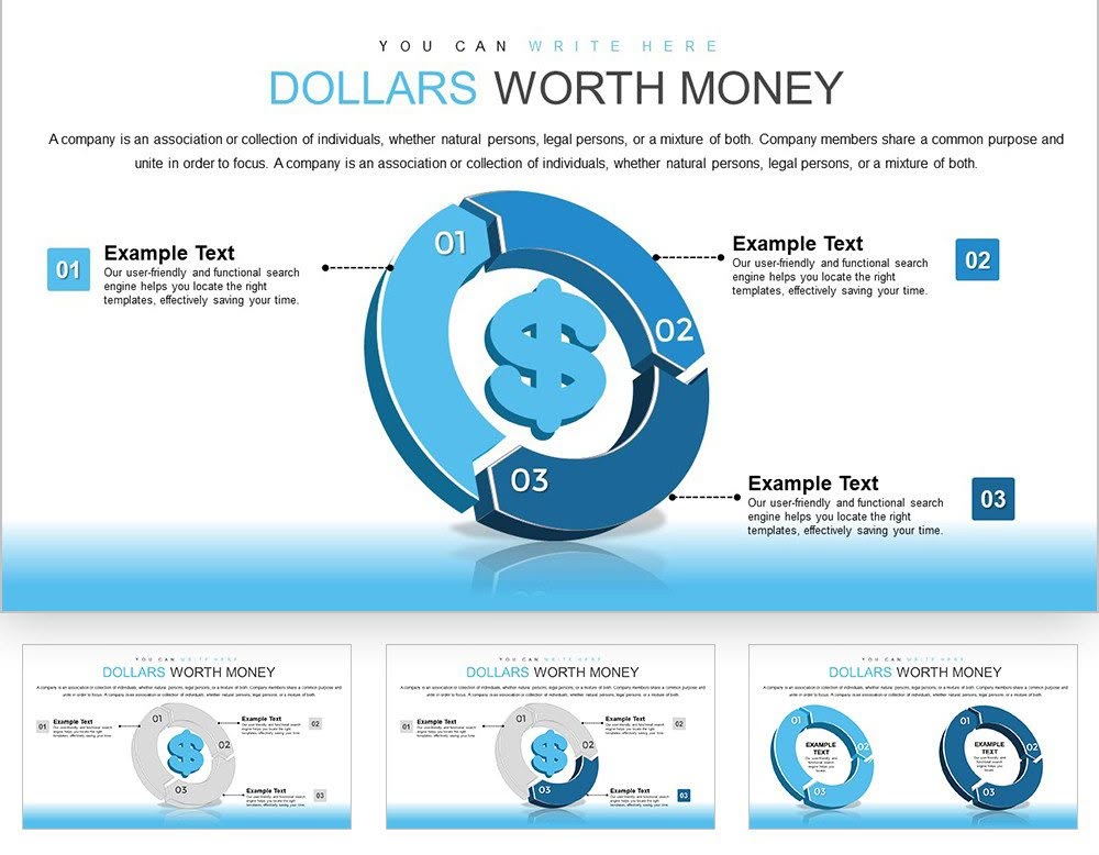 Dollars Worth Money PowerPoint charts | ImagineLayout.com