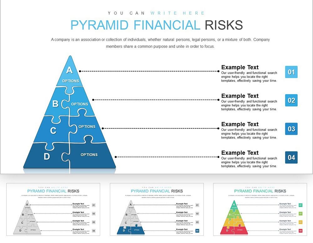 Pyramid Financial Risks PowerPoint chart | ImagineLayout.com