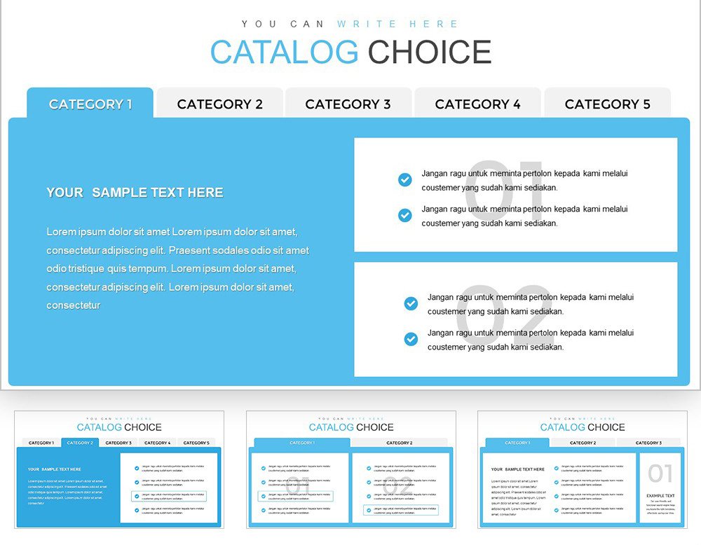 Catalog Choice PowerPoint chart | ImagineLayout.com Catalog Choice PowerPoint chart | ImagineLayout.com