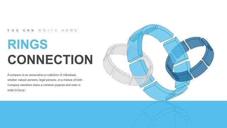 Rings Connection PowerPoint Charts Template Download | Presentation PPTX