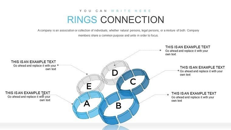 Rings Connection PowerPoint Charts Template Download | Presentation PPTX
