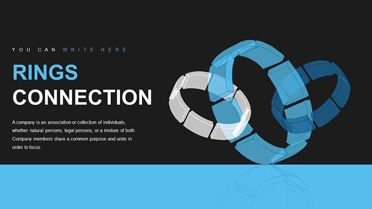 Rings Connection PowerPoint Charts Template Download | Presentation PPTX