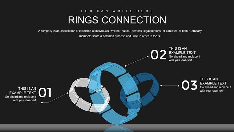 Rings Connection PowerPoint Charts Template Download | Presentation PPTX