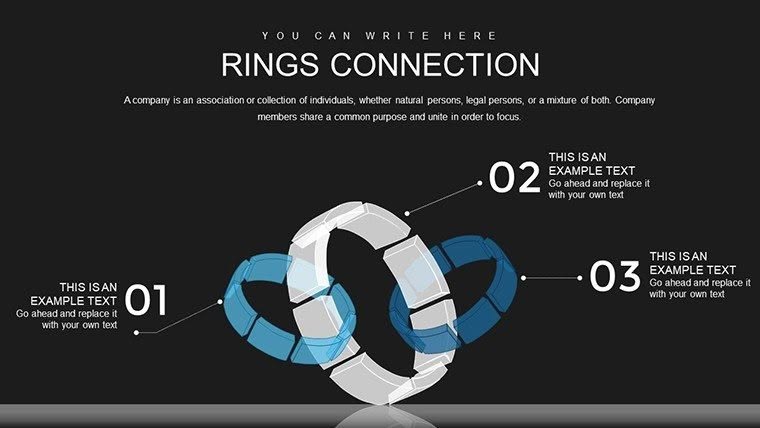 Rings Connection PowerPoint Charts Template Download | Presentation PPTX