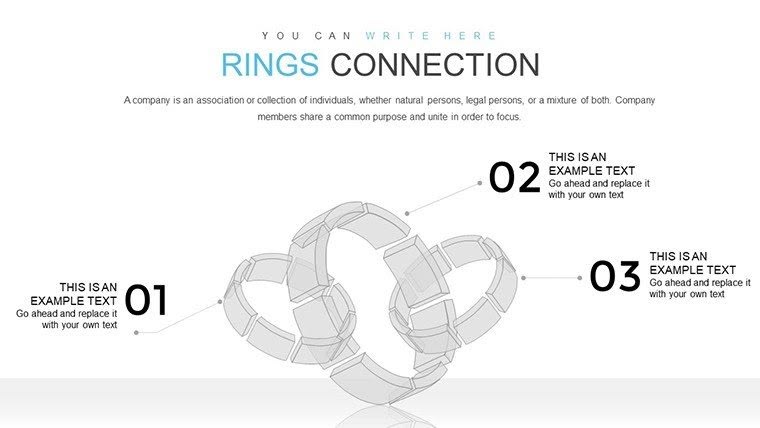 Rings Connection PowerPoint Charts Template Download | Presentation PPTX