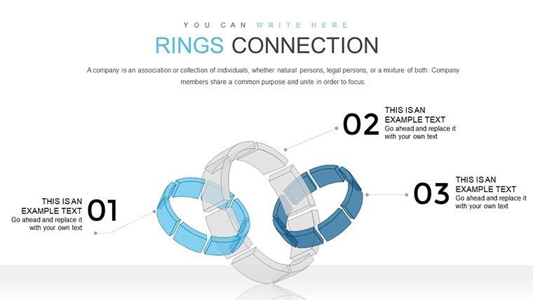 Rings Connection PowerPoint Charts Template Download | Presentation PPTX