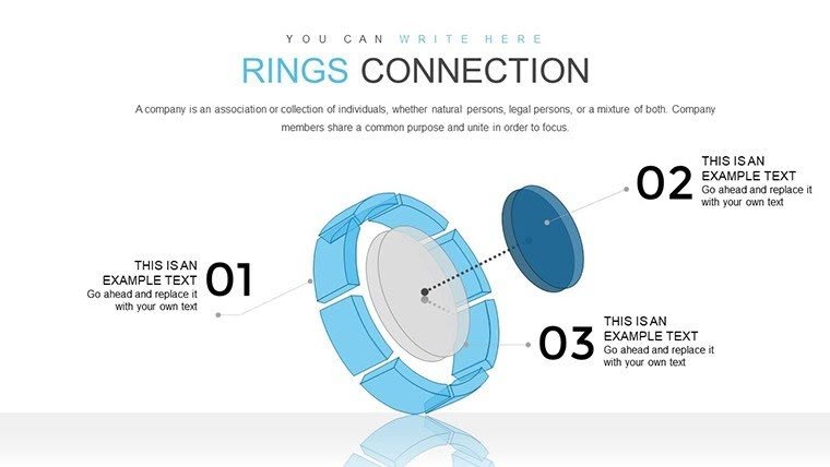 Rings Connection PowerPoint Charts Template Download | Presentation PPTX