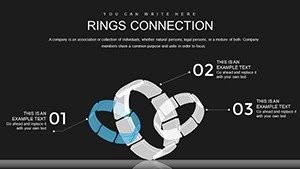 Rings Connection PowerPoint Charts Template Download | Presentation PPTX