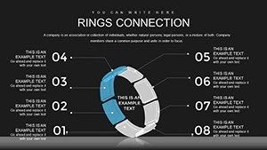 Rings Connection PowerPoint Charts Template Download | Presentation PPTX