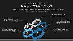 Rings Connection PowerPoint Charts Template Download | Presentation PPTX