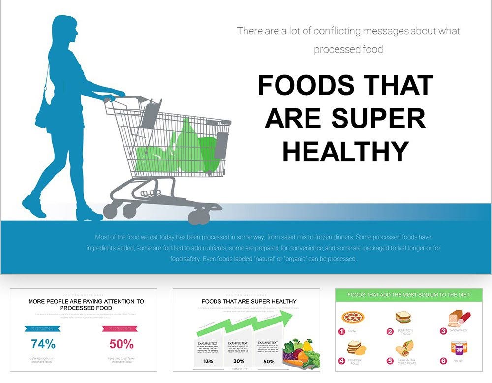Infographic Foods That Are Super Healthy PowerPoint charts ...