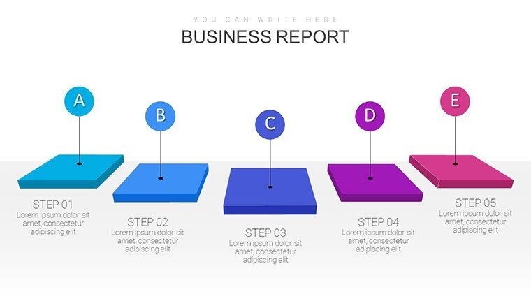 Business with Process Management PowerPoint Charts Template